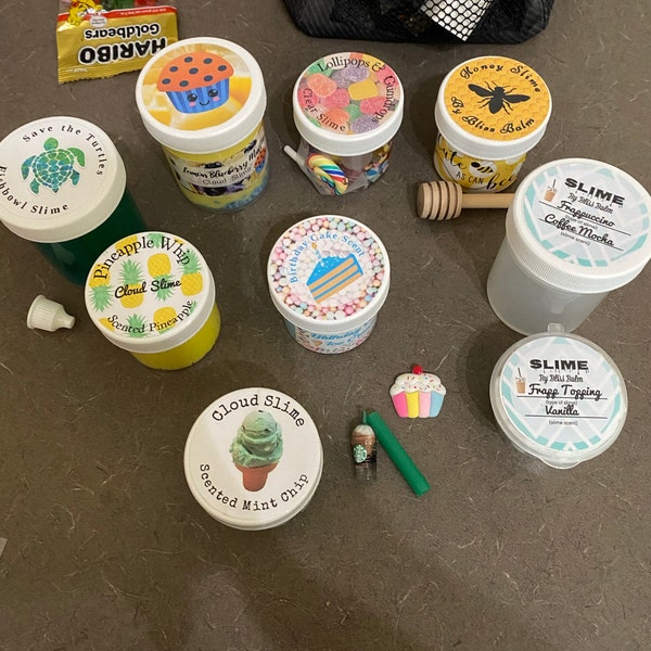 Pineapple Cloud Slime Scented W/charm & FREE Extras, Tropical Pineapple ...