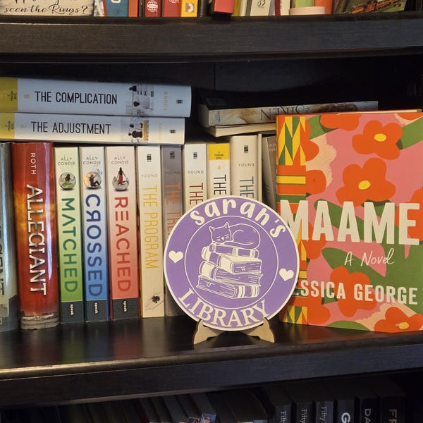 Personalized Library Sign: 3D Printed Book Nook Decor With Stand - Etsy