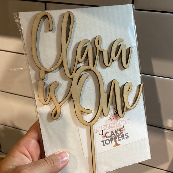 Personalised is One Cake Topper Birthday Cake Topper Cake Decoration ...