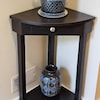 18 Inch Corner Table With Drawer - Rustic - Solid Pine - Etsy Canada
