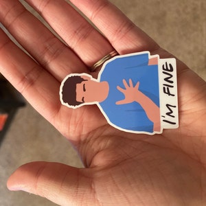 Ross I'm Fine Sticker Friends TV Show Ross Geller Ross - Etsy