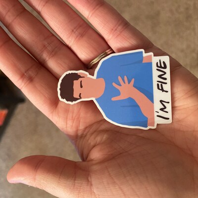 Ross I'm Fine Sticker Friends TV Show Ross Geller Ross - Etsy