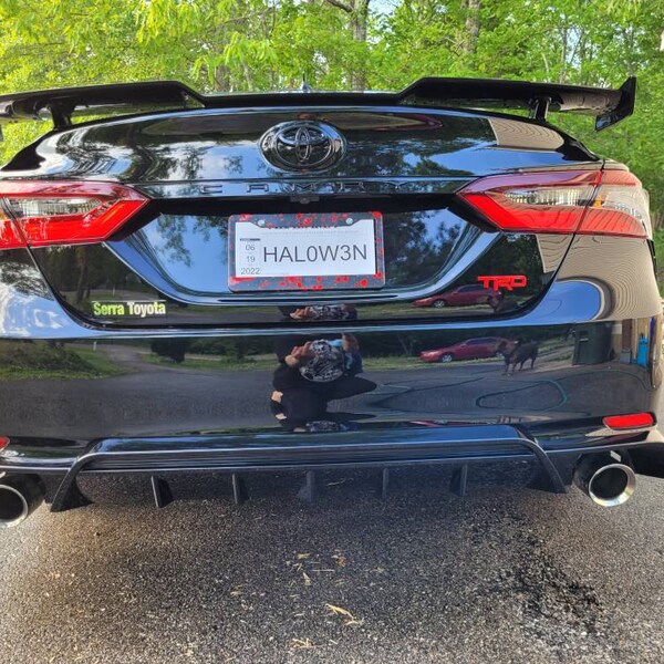 Blood Splattered Black Plastic License Plate Frames Car Truck Zombie ...