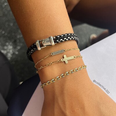 Pink Multi Color Enamel Chain, Multi Color Chain, Permanent Jewelry ...