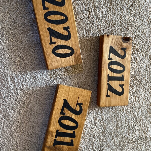 Rustic Wood Wedding Table Numbers / Reclaimed Pallet Timber / Wedding ...