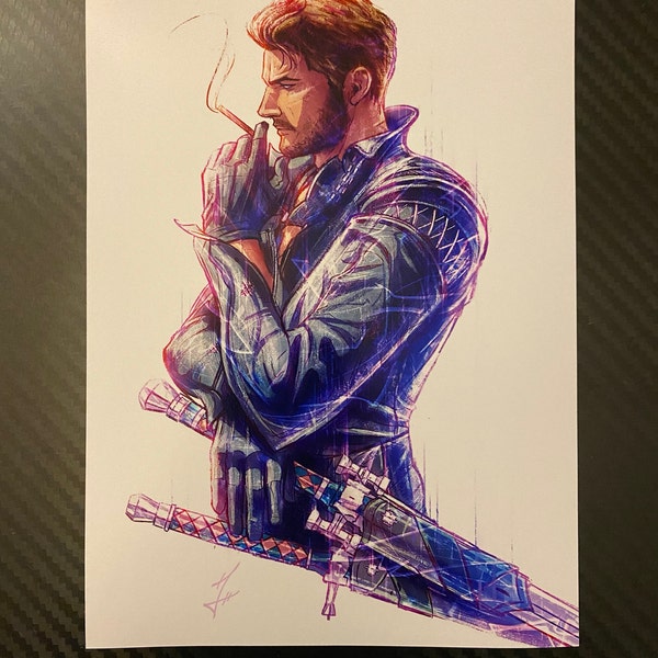 Final Fantasy XVI Cid- Limited Edition Fine Art Sketch Print -FFXVI ...