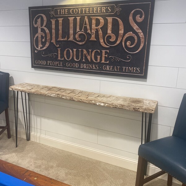 Personalized Billiards Sign Modern Farmhouse Wall Decor Last Name Pool ...