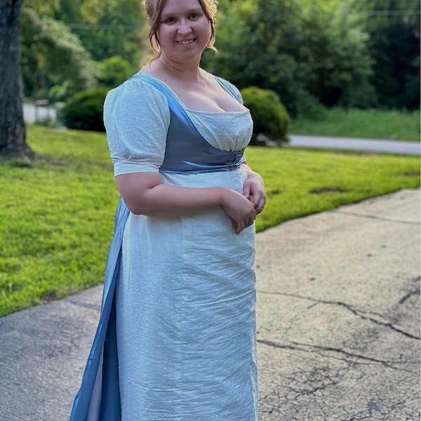 Empire / Regency Dress With Sleeveless Spencer 1805 to 1810 Sewing ...