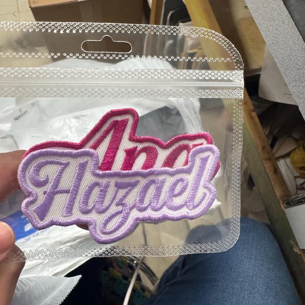 Custom Embroidered Name Patch: Iron-on or Sew-on Personalized Tag - Etsy