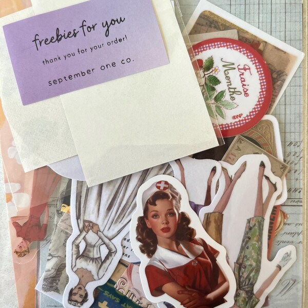 50pcs Mystery Journal Kawaii Stationery Grab Bag Memos & Stickers ...