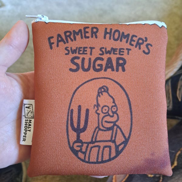 The Simpsons Reusable Snack Bag Homer Simpson's Nuts and Gum Eco ...