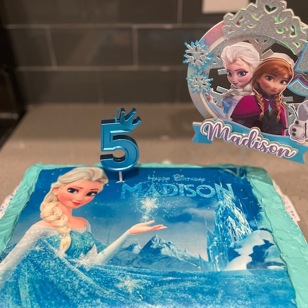 Frozen Cake Topper / Frozen Party / Ana & Elsa - Etsy