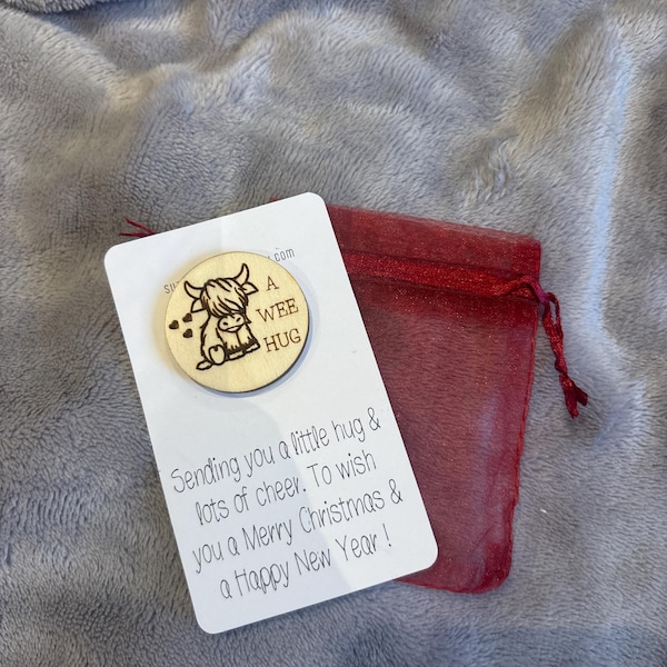 Highland Cow Gift, Highland Cow Pocket Hug, Love You Till the Cows Come ...