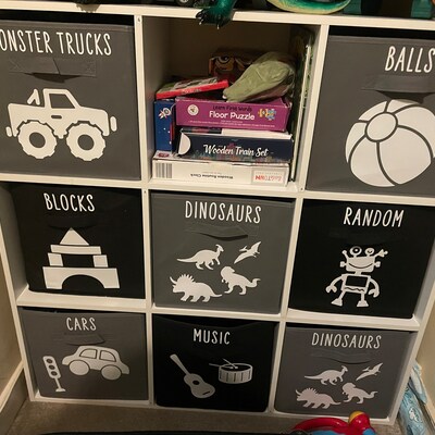 Toy Storage Decals Toy Labels Toy Box Stickers Self-adhesive ...