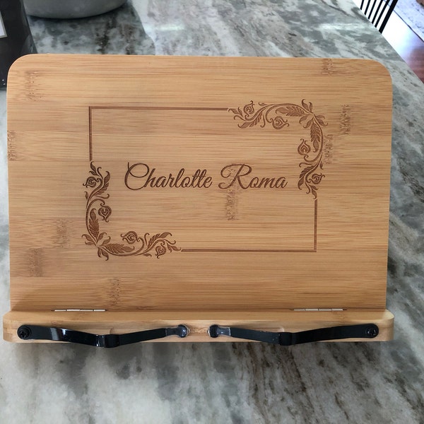 Personalized Book Stand, Custom Book Easel, Personalized, Gifts for Her ...