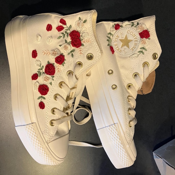 Embroidered Converse/ Converse Custom Constellation Embroidery ...