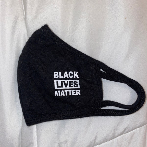 BLM Reusable Cloth Face Mask Covering, Black Lives Matter Slogan Logo 2 ...