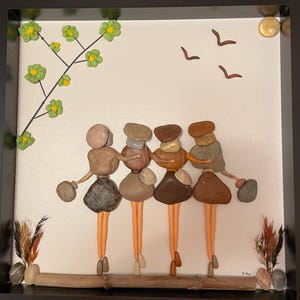 Best Friends Pebble Art, Friends Rock Art, Gift for Best Friend ...