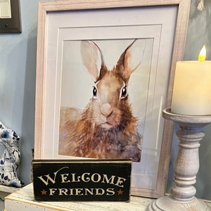 Primitive Country Spring With Bunny 12 Sign - Etsy