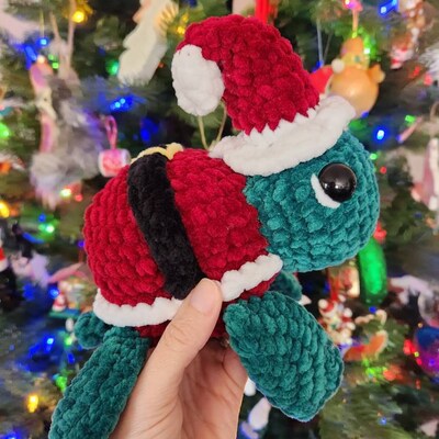 Santa Christmas Turtle Pattern Crochet PDF Download Beginner - Etsy