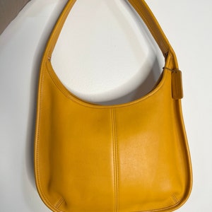 Vintage Coach Red Leather Legacy Small Hobo Baguette Shoulder Bag Style ...