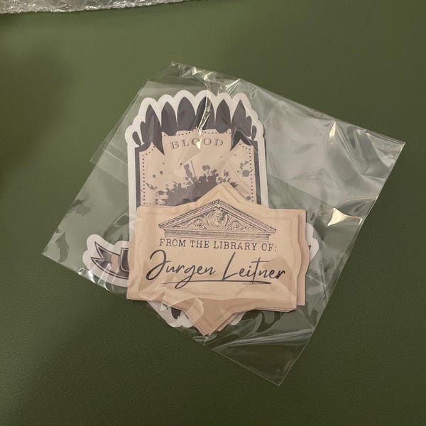 10x CHAOS Pack Library of Jurgen Leitner Sticker 2.5" GLOSSY Vinyl ...