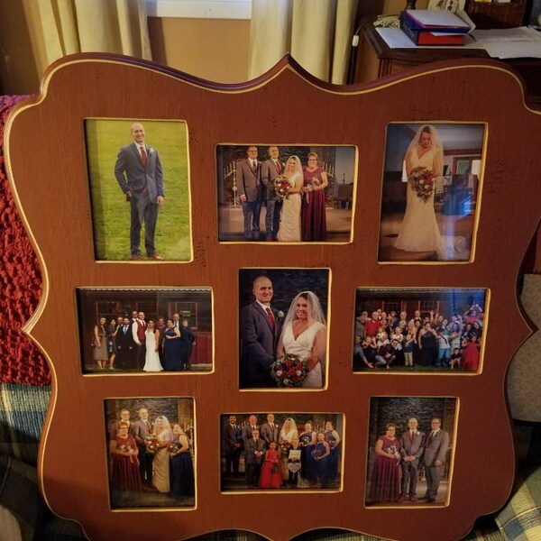 Happiness Style Collage Multiple Opening Picture Frame With 9 4x6 4 ...