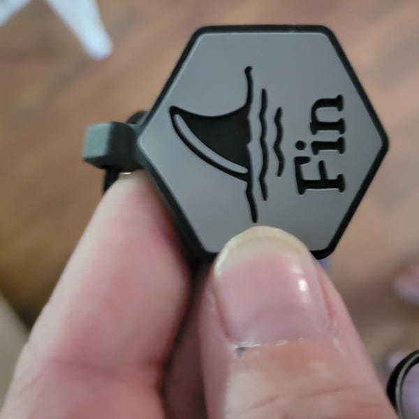 Grey Dog Tag | Silicone Dog Tag | Hexagon Pet ID | Quiet Dog Tag ...