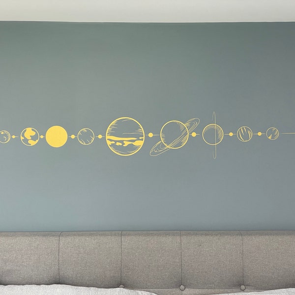 Planets Wall Decals | Solar System Decals | Space Wall Art | Planets ...