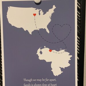 Exchange Student Map Raleigh North Carolina USA Matera - Etsy