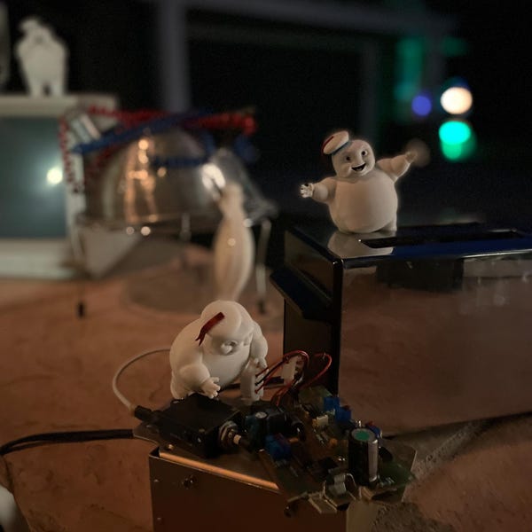 3 Adorable Ghostbusters Mini Stay Puft Marshmallow Man Figurines 3 ...