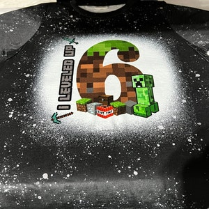Minecraft Birthday Shirt Custom Request - Etsy