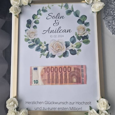 Geldgeschenk zum Geburtstag von Herzen Geschenk Geburtstagsgeschenk ...