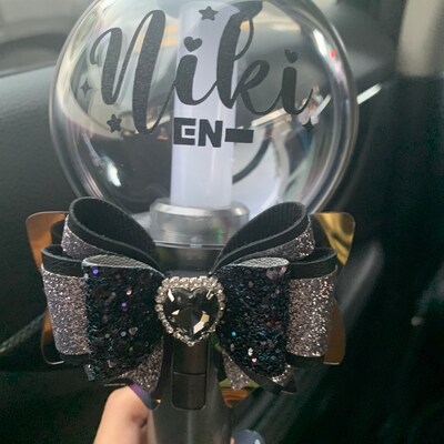 SEVENTEEN SVT Caratbong Ribbon Bow Keychain Pendant Light Stick Lanyard ...