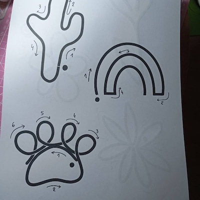 Dinosaurs Knitted Wire Art Template Dino Wire Bending Template for ...