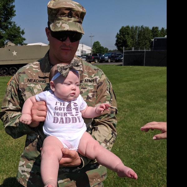 Military Baby Onesie® - Military Homecoming, I've Got Your 6, Made in ...