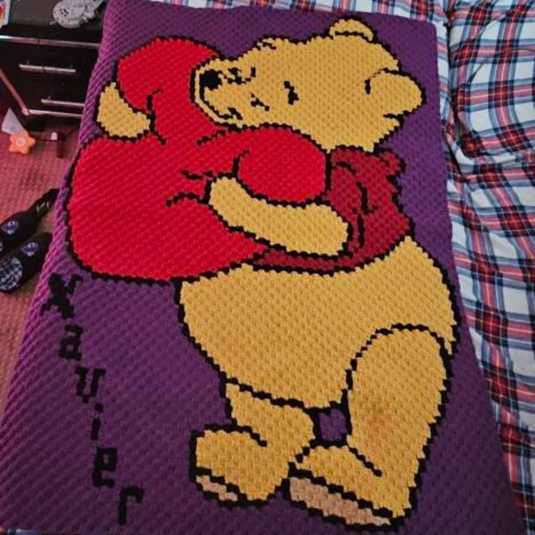 Graphgan Pattern Corner to Corner C2C Thumping Boy Rabbit Cartoon ...