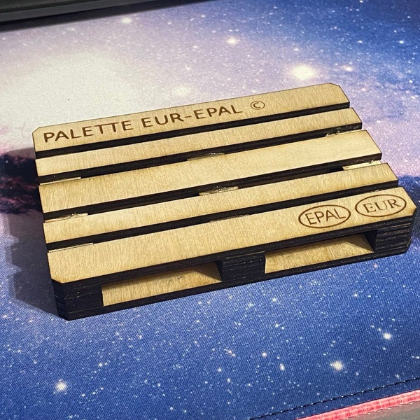 Exact Proportional Copy of Euro Palette 3 Mm 4 Mm 1/8 Inch Plywood Dxf ...