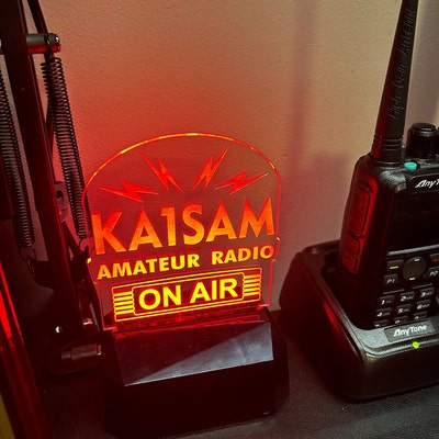 Ham Radio Lighted on Air Callsign Display LED Amateur Radio Operator ...