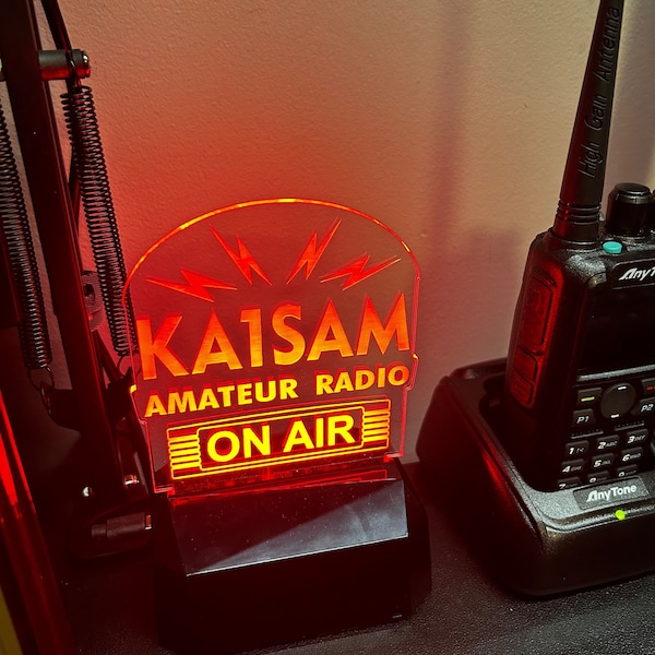 Ham Radio Lighted on Air Callsign Display LED - Amateur Radio Operator ...