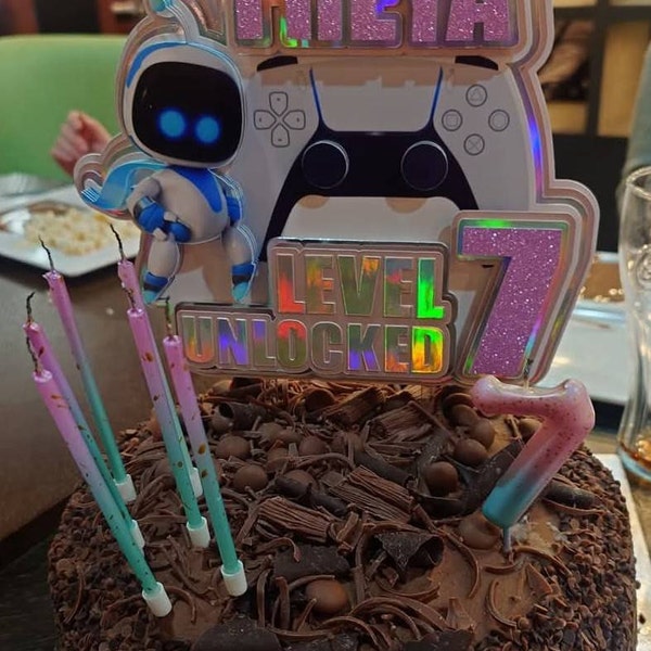 Astro Inspired 3D Birthday Cake Topper, Party Decorations, Unique ...
