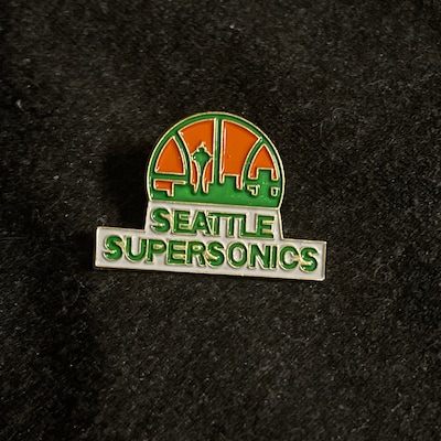 Seattle Supersonics Pin Sonics NBA Orange and Green - Etsy