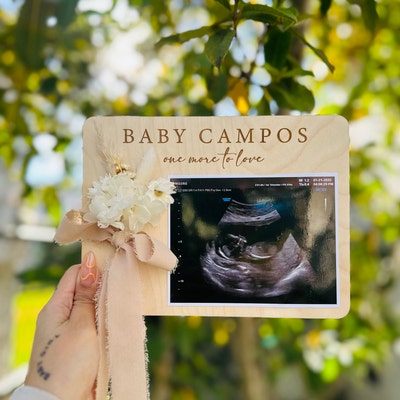 Baby Sonogram Ultrasound Photo Picture Display Sign, Personalized ...