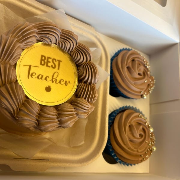 Will You Be My Godmother Cupcake Disc Cupcake Disc Gold Cupcake Disc ...