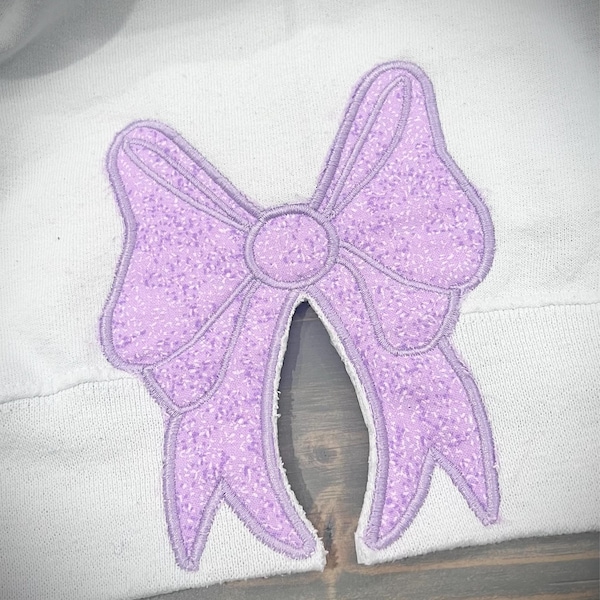Side Bow Applique Embroidery Design. Four Sizes! Suitable for ...