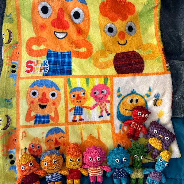 Handmade Super Sımple Songs Set of 9 Dolls Noodle - Etsy