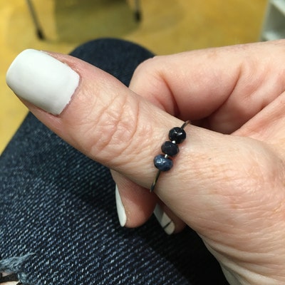 Stress Ring Anxiety Fidget Ring With Beads. Anti Stress Ring. Thumb ...