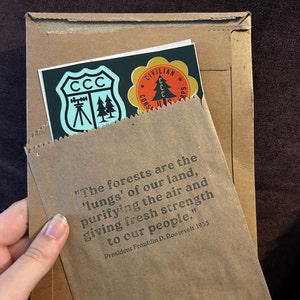 Civilian Conservation Corps Stop and Smell the Pines Bumper Sticker CCC ...