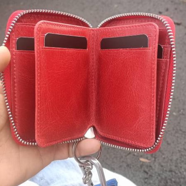 Keychain Wallet, Leather Cardholder, Credit Card Holder, Mini Wallet ...