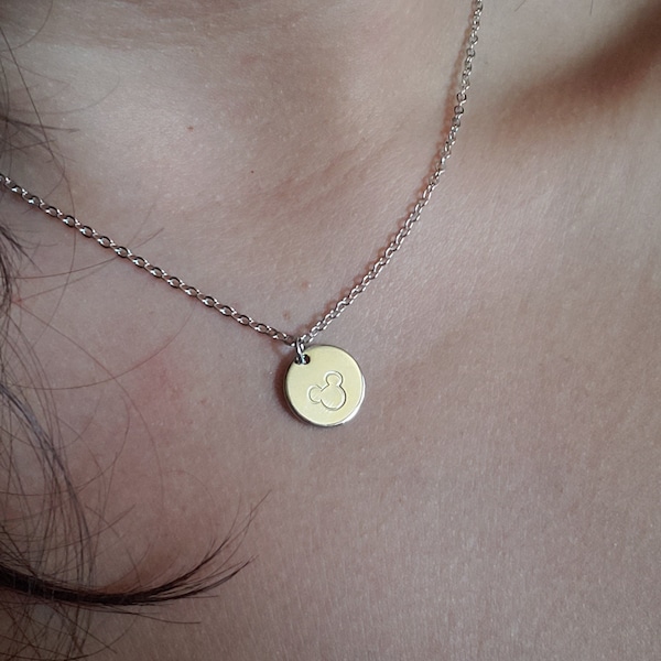 Magical Mouse Necklace, Dainty 14k Gold Filled or Sterling Silver ...